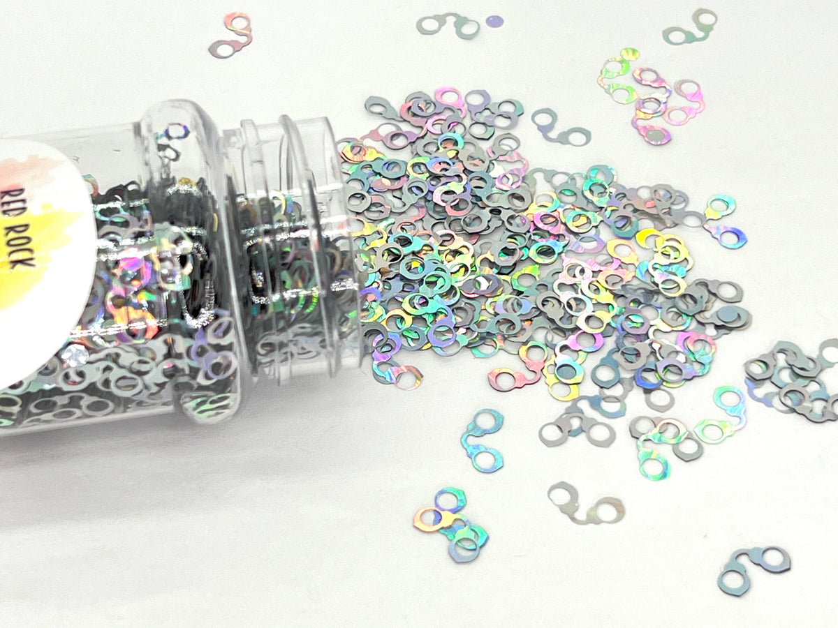 Mr. Grey-Handcuffs shape – Red Rock Glitter Girls