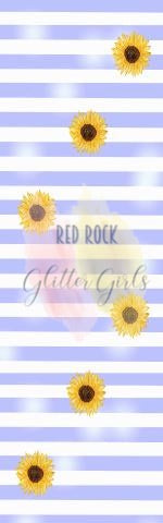 Retro Sunflower Periwinkle – Red Rock Glitter Girls